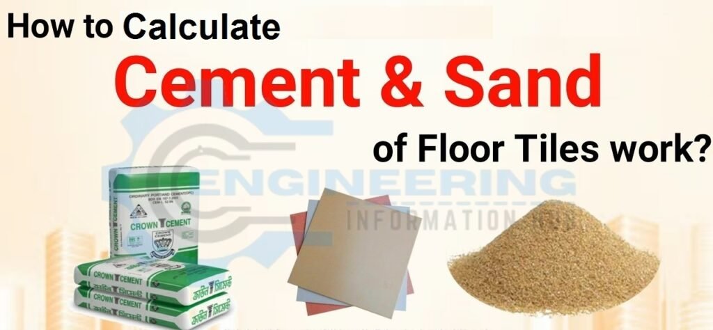 How To Calculate The Cement and Sand For Tiles Fixing 50sq.ft