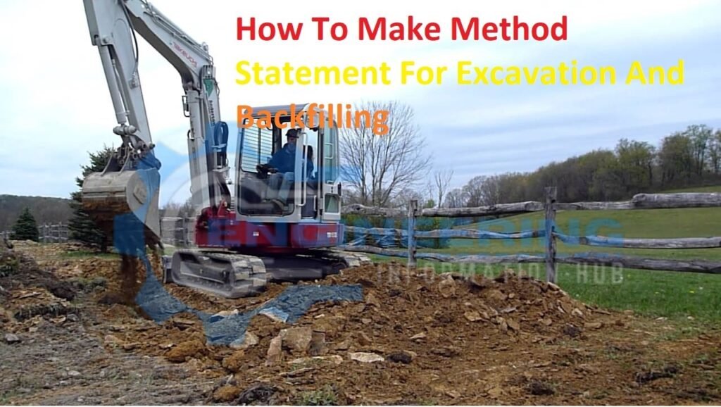 How To Make Method Statement For Excavation And Backfilling ...